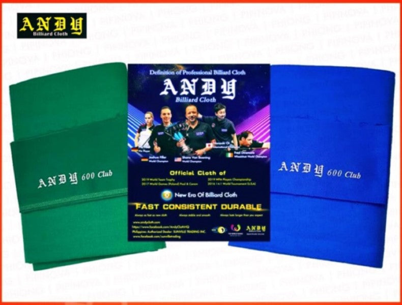 Andy Cloth Billiard Tablecloth 600 Club 7' – Eastern Billiards